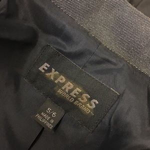 Express | Jackets & Coats | Nwot Deadstock Express Blue Gold Metallic ...